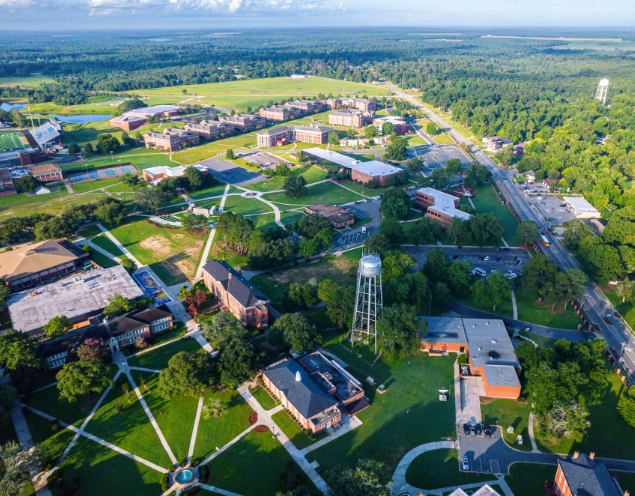 Ft Valley State Univ campus aerial view