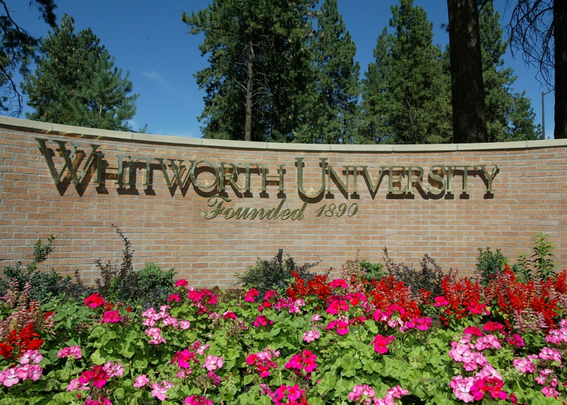 Whitworth University Entrance Sign